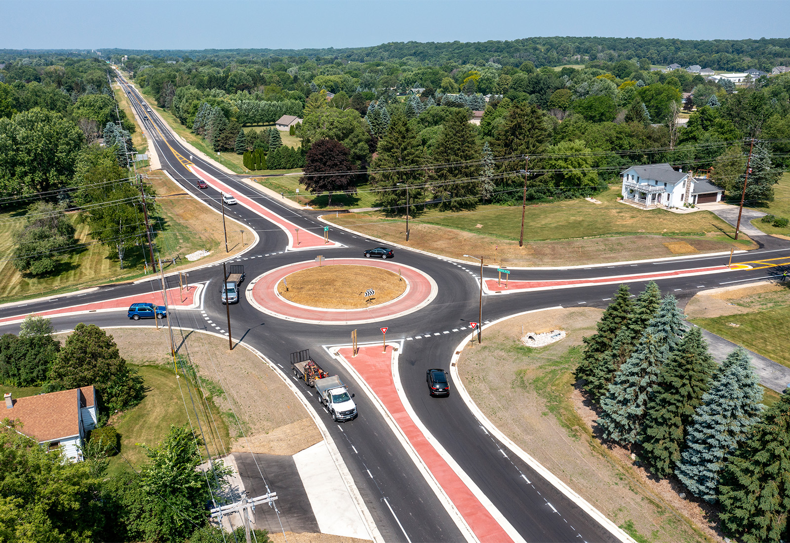 County Q and Hillside Road Roundabout - raSmith