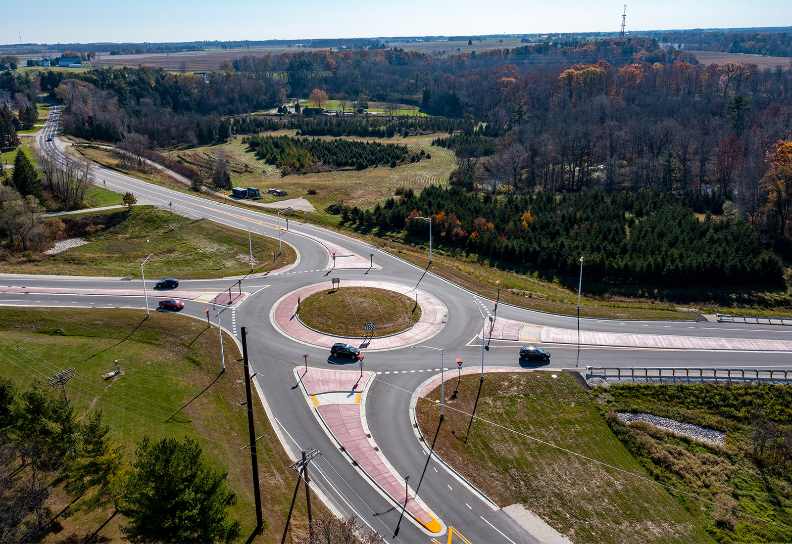 WIS 28 and County EE Roundabout - raSmith
